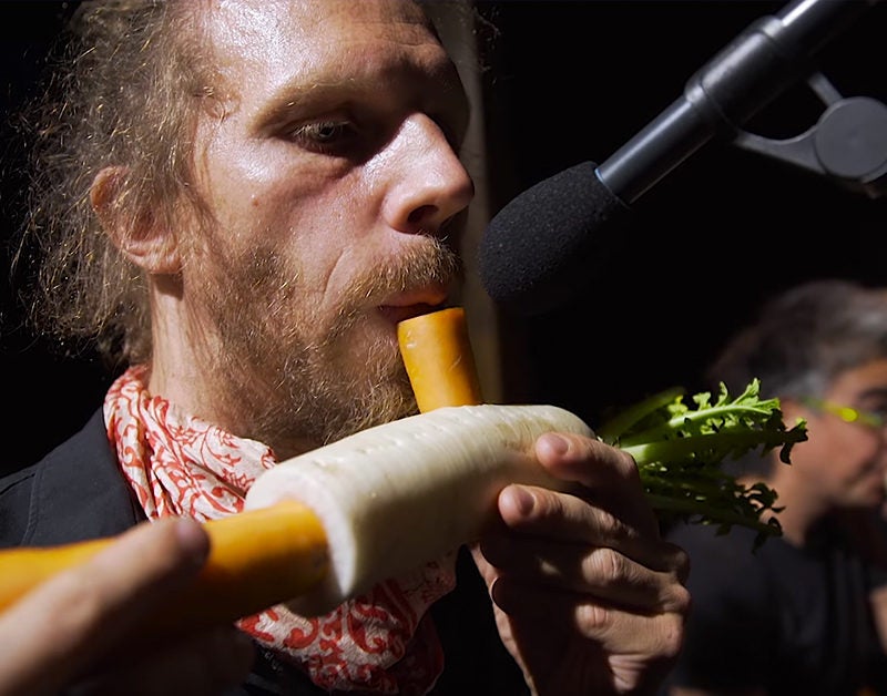 Vegetable Orchestra Really Uses Produce as Instruments