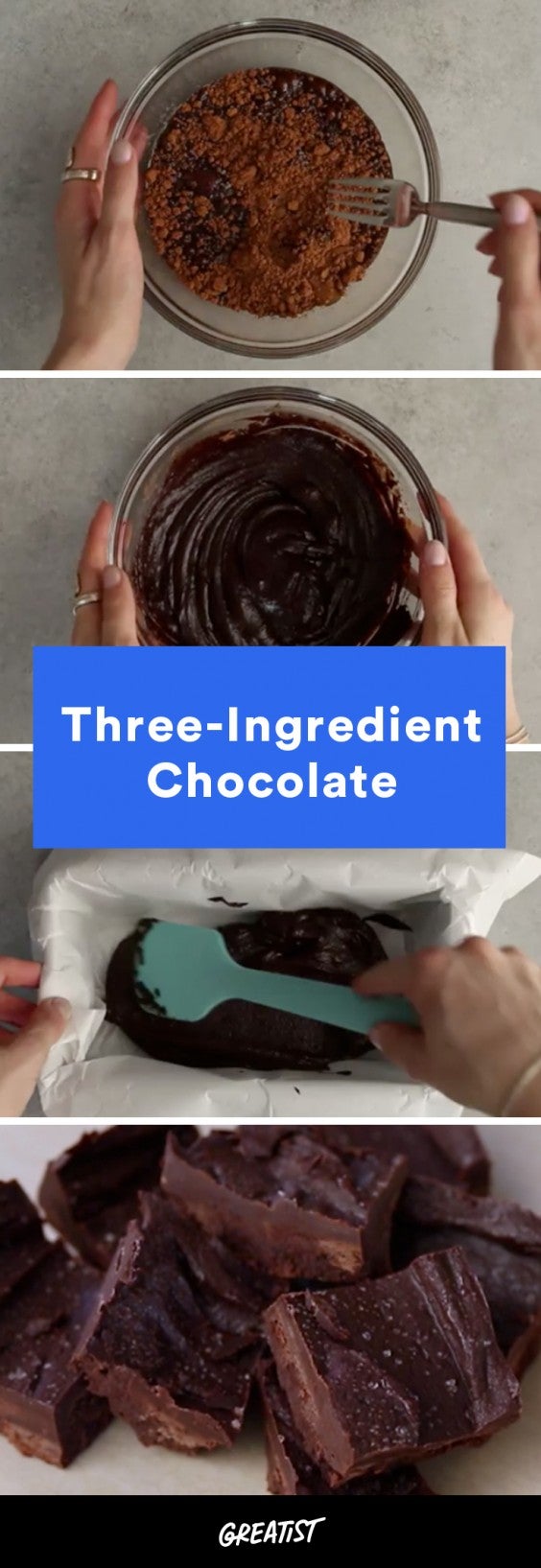 Homemade Chocolate Recipe With Just 3 Ingredients
