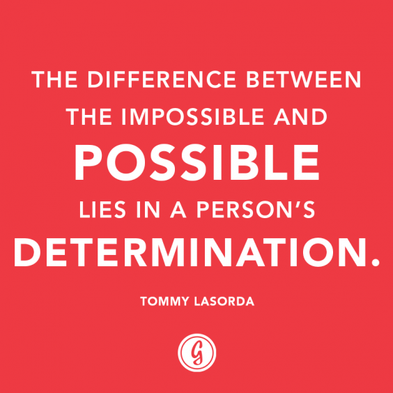 Quote: Determination