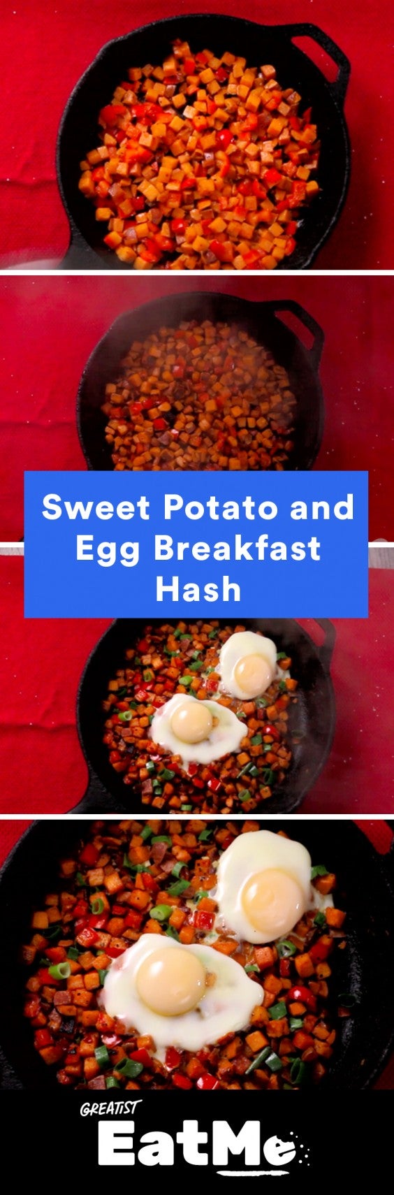 Egg and Sweet Potato Hash Recipe Video