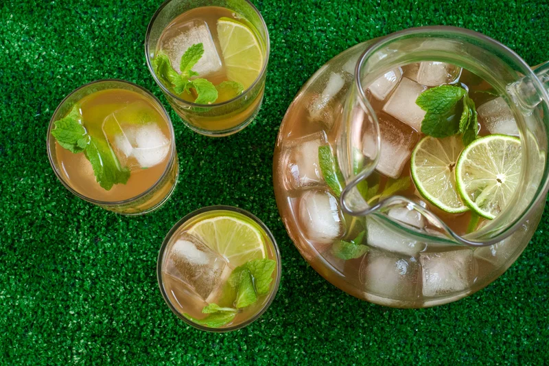 Mint and Lime Iced Tea