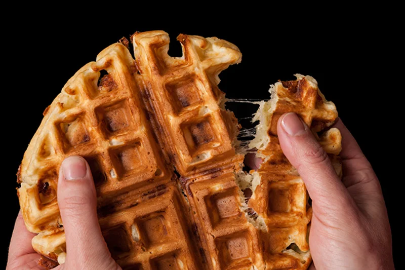 Savory Cheddar Waffles