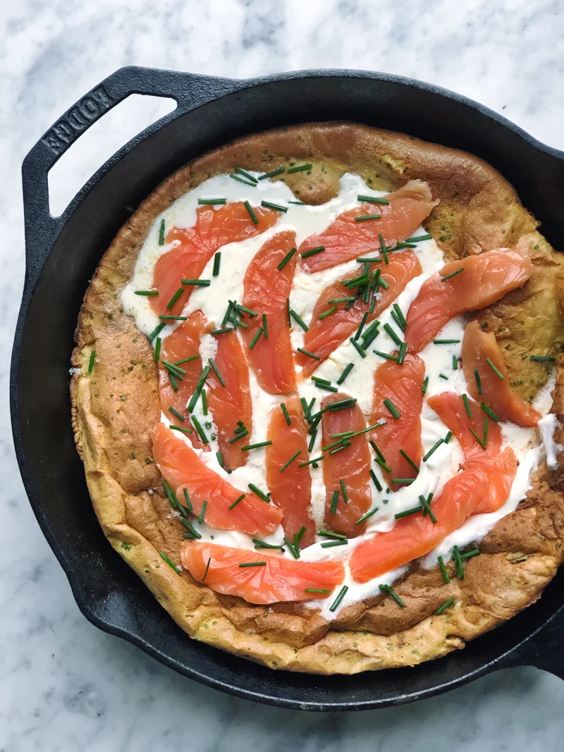 Dutch Baby with Smoked Salmon
