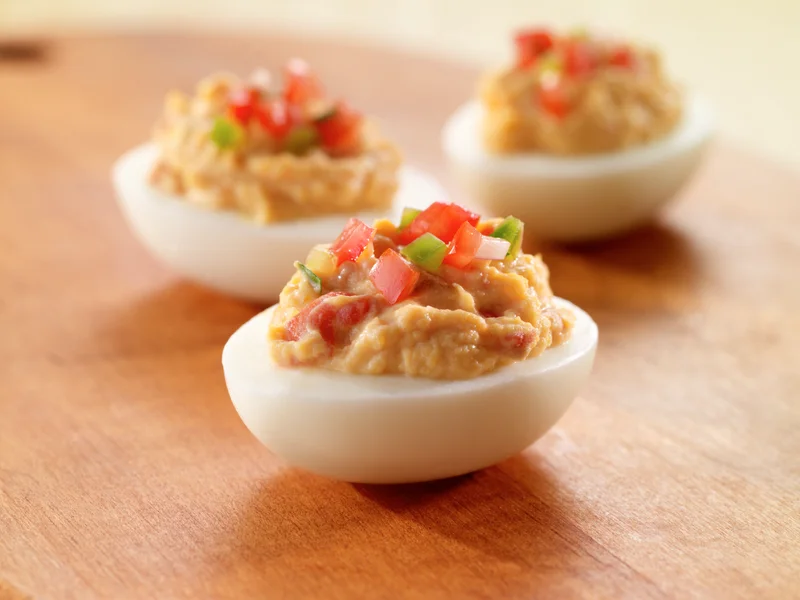 Salsa Deviled Eggs