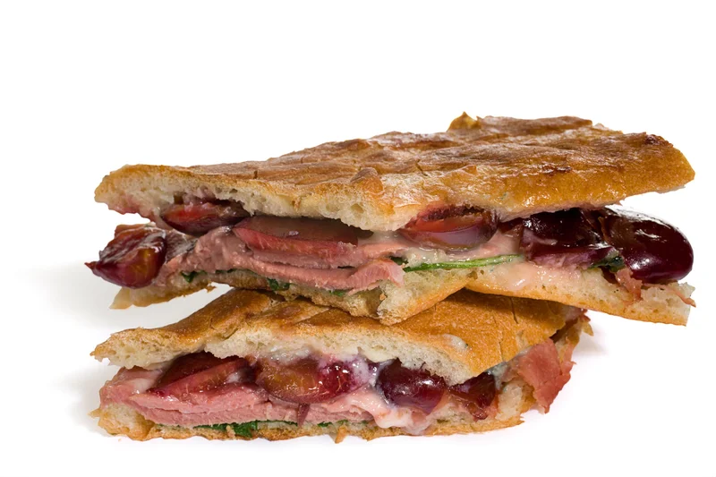 Smoked Duck and Cherry Pressed Sandwich