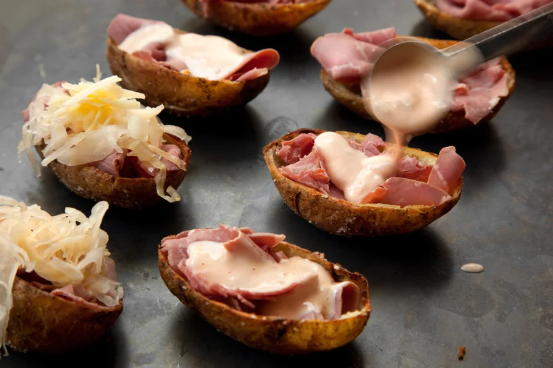 Reuben Potato Skins