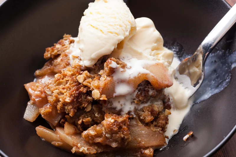 Easy Apple and Pear Crisp with Oatmeal Streusel