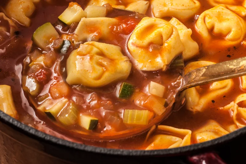 Vegetable Minestrone with Tortellini