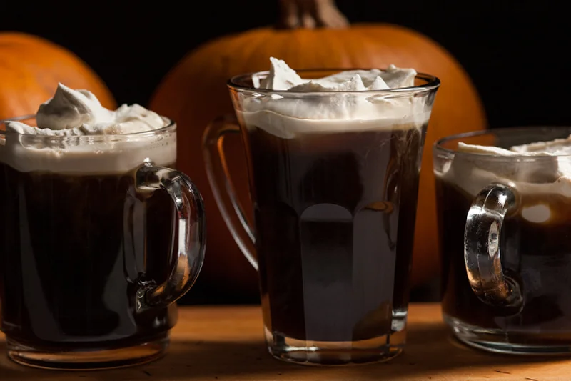 Spiked Coffee with Pumpkin Spice