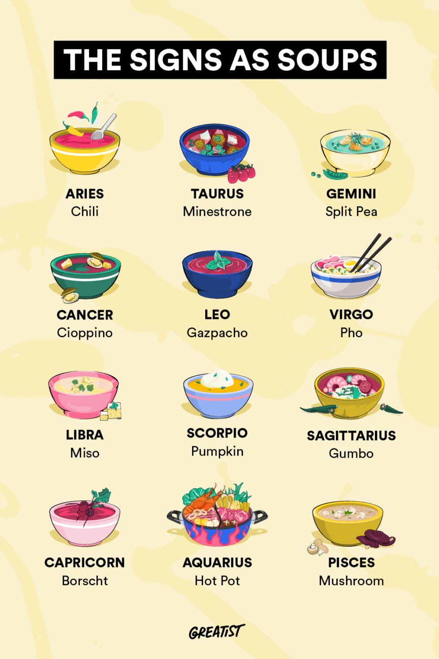 The Best Soups to Nurture and Nourish, Based on Your Zodiac Sign
